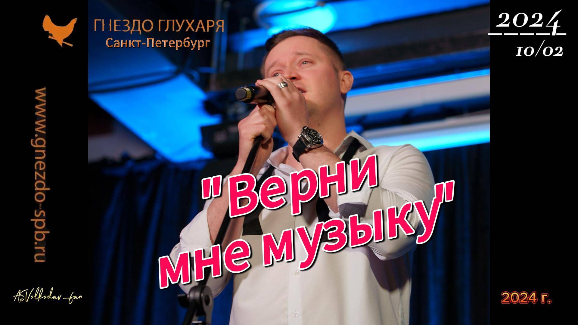 "Верни мне музыку" - исп.Александр Волкодав/Питер, "ГНЕЗДО ГЛУХАРЯ" 2024 #александрволкодав