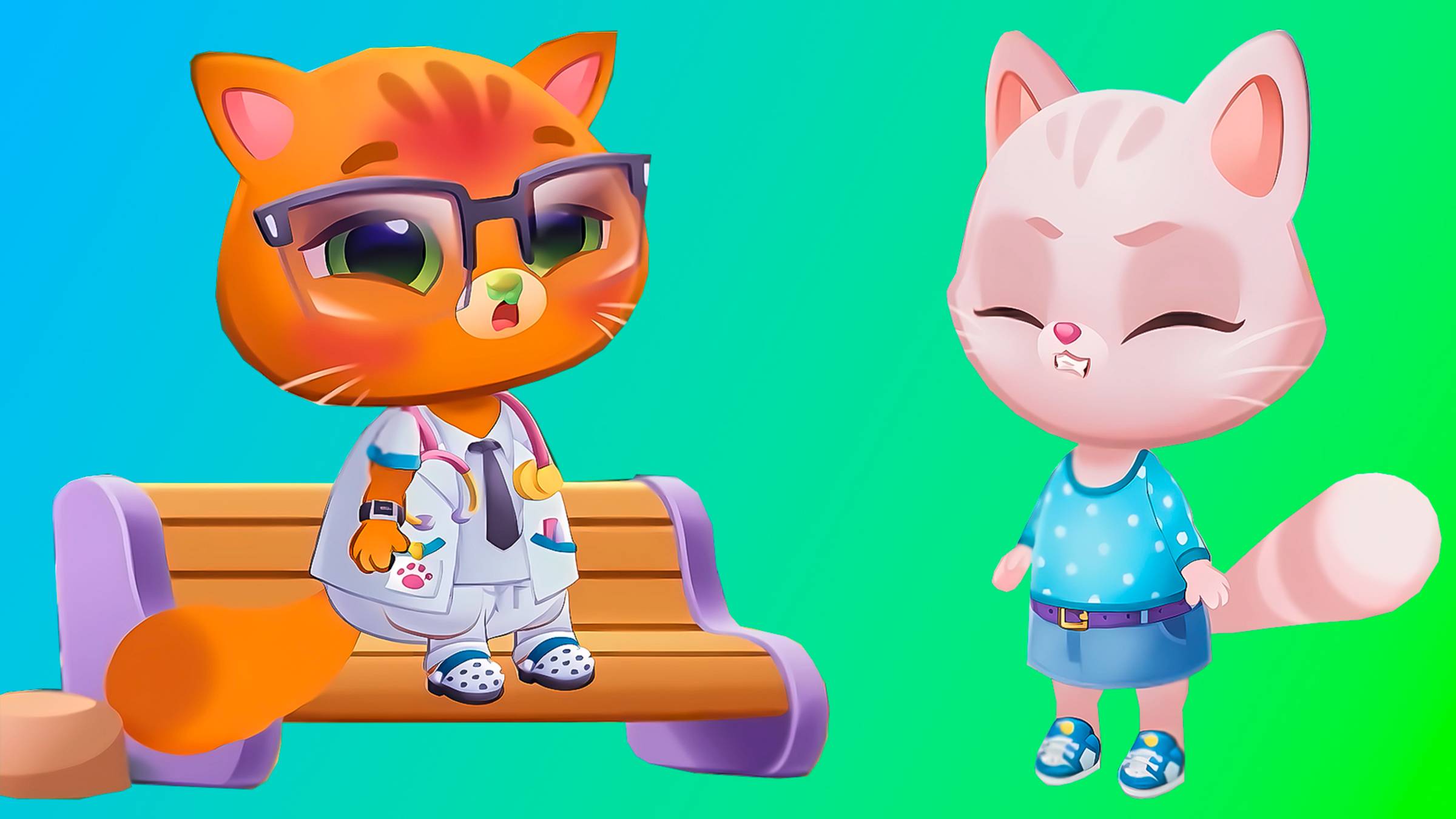 Суровый КОТИК БУБУ и МИМИ #14. Возвращение на Марс. Игра Bubbu & Mimmi World на Игрули TV