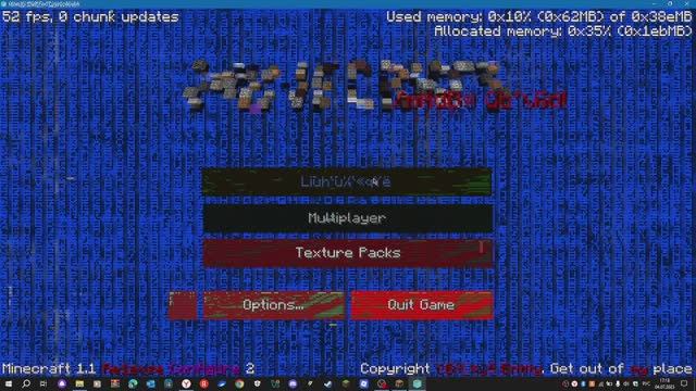 Обзор на 3 патч моей версии Майнкрафта 1.1.exe