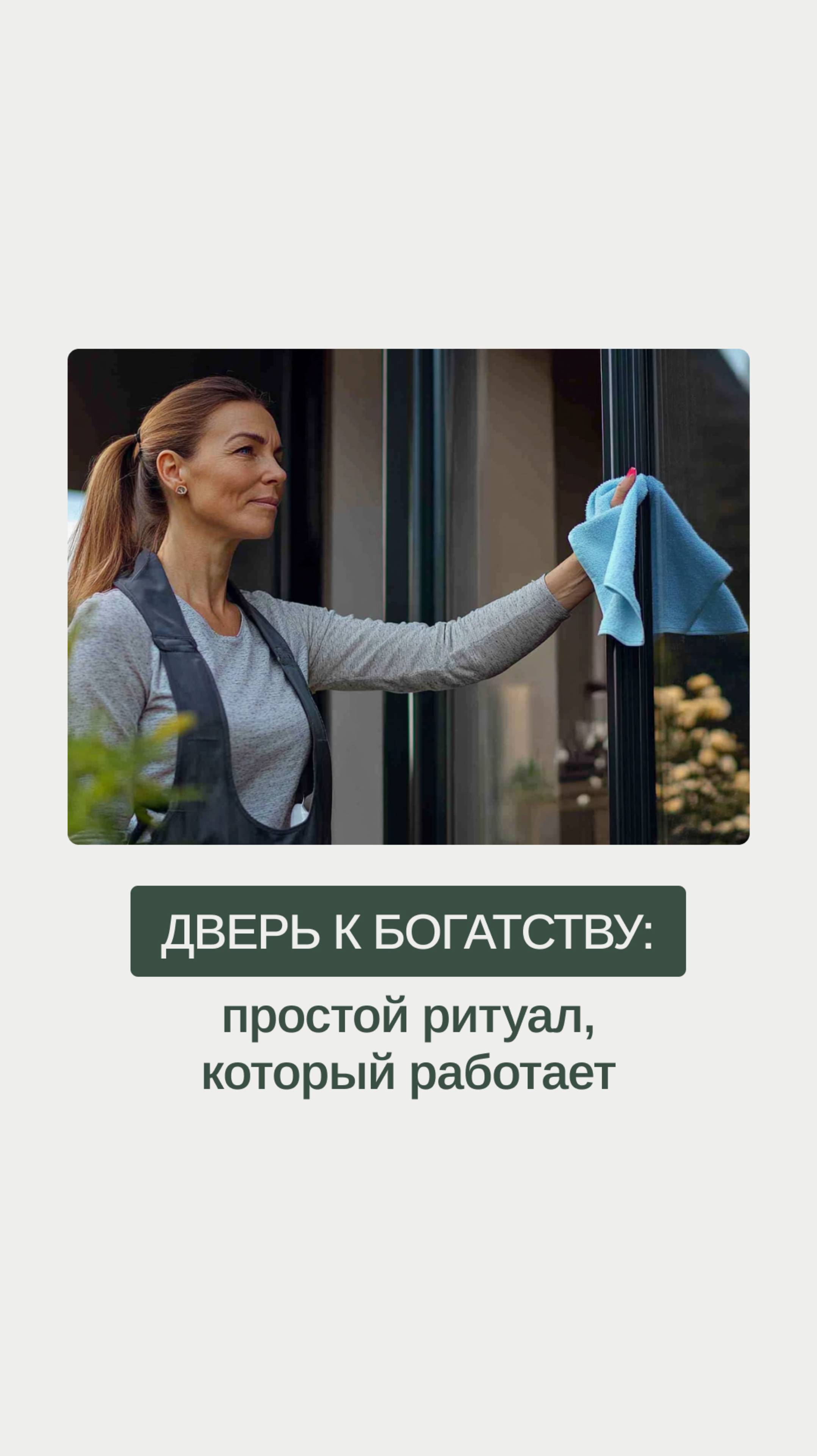 Дверь к богатству: простой ритуал, который работает