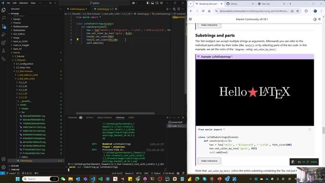 8 - Thematic Guides - Rendering Test and Formula - Text with LaTeX
