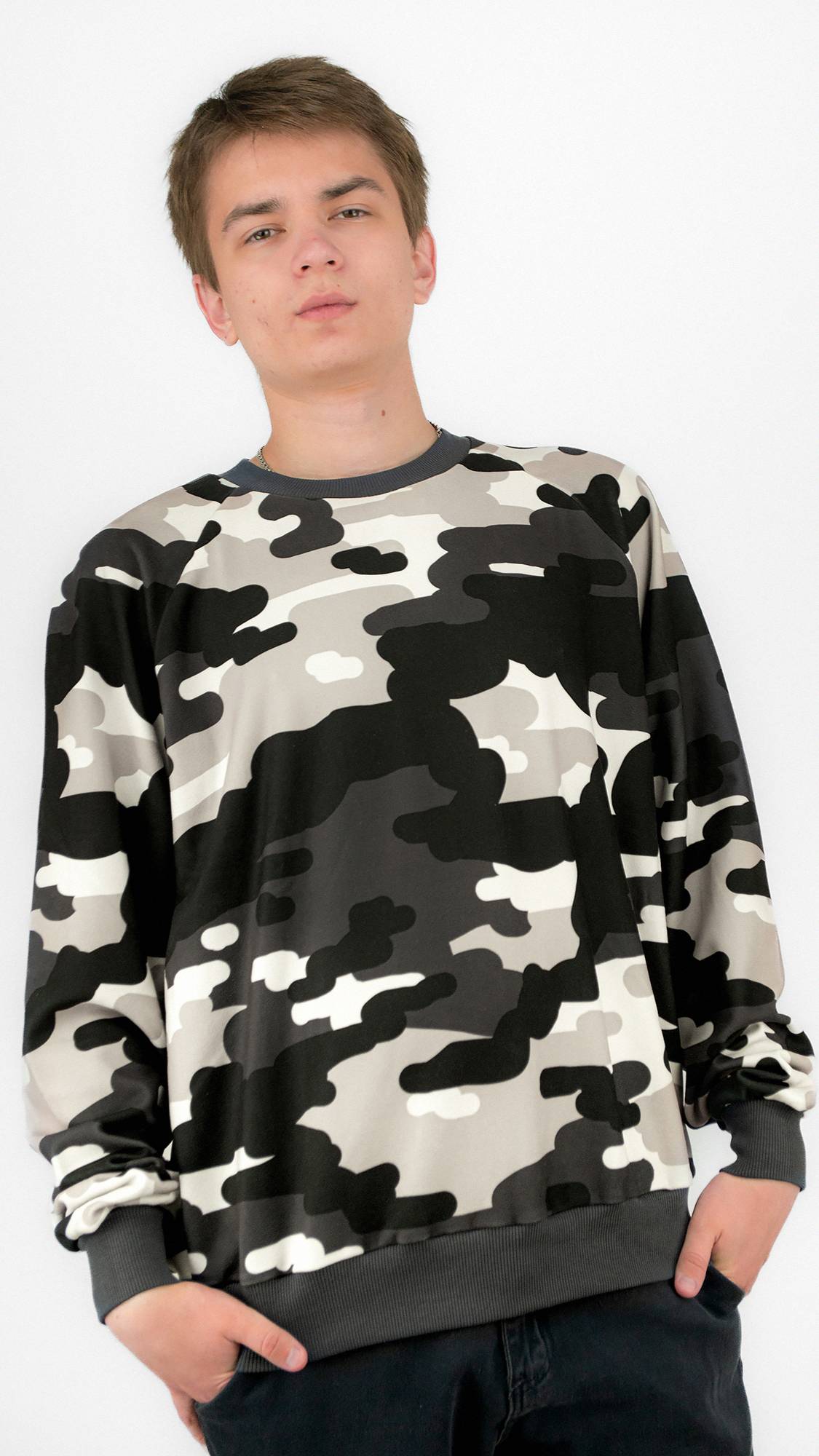 Свитшот КАМУФЛЯЖ (графит)
