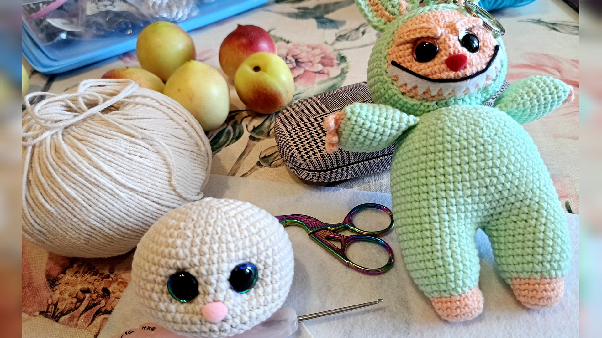 Вяжем крючком и Лабубу🥰 Голова ( часть первая.)