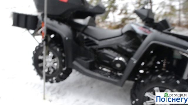 Разборный подъемник для снегохода поднимает квадроцикл