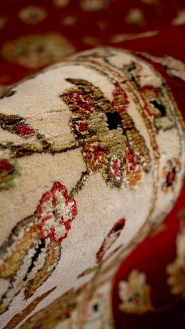 Элитный ковер ручной работы Kashan gold 10 10 MI 50 Red Ivory