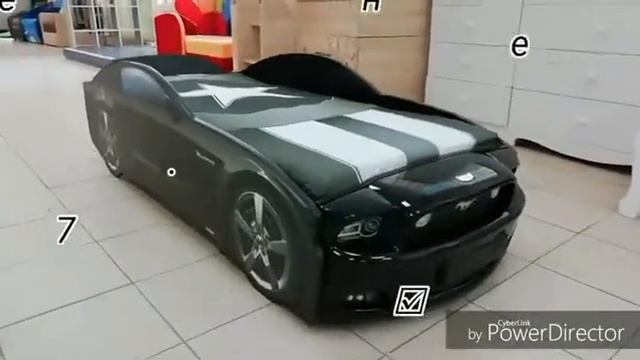 Кровать машина Мустанг Плюс /Леопольд /мебель /кровати /машина