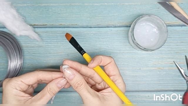 Миниатюра для ватной игрушки - посох Бабы Яги