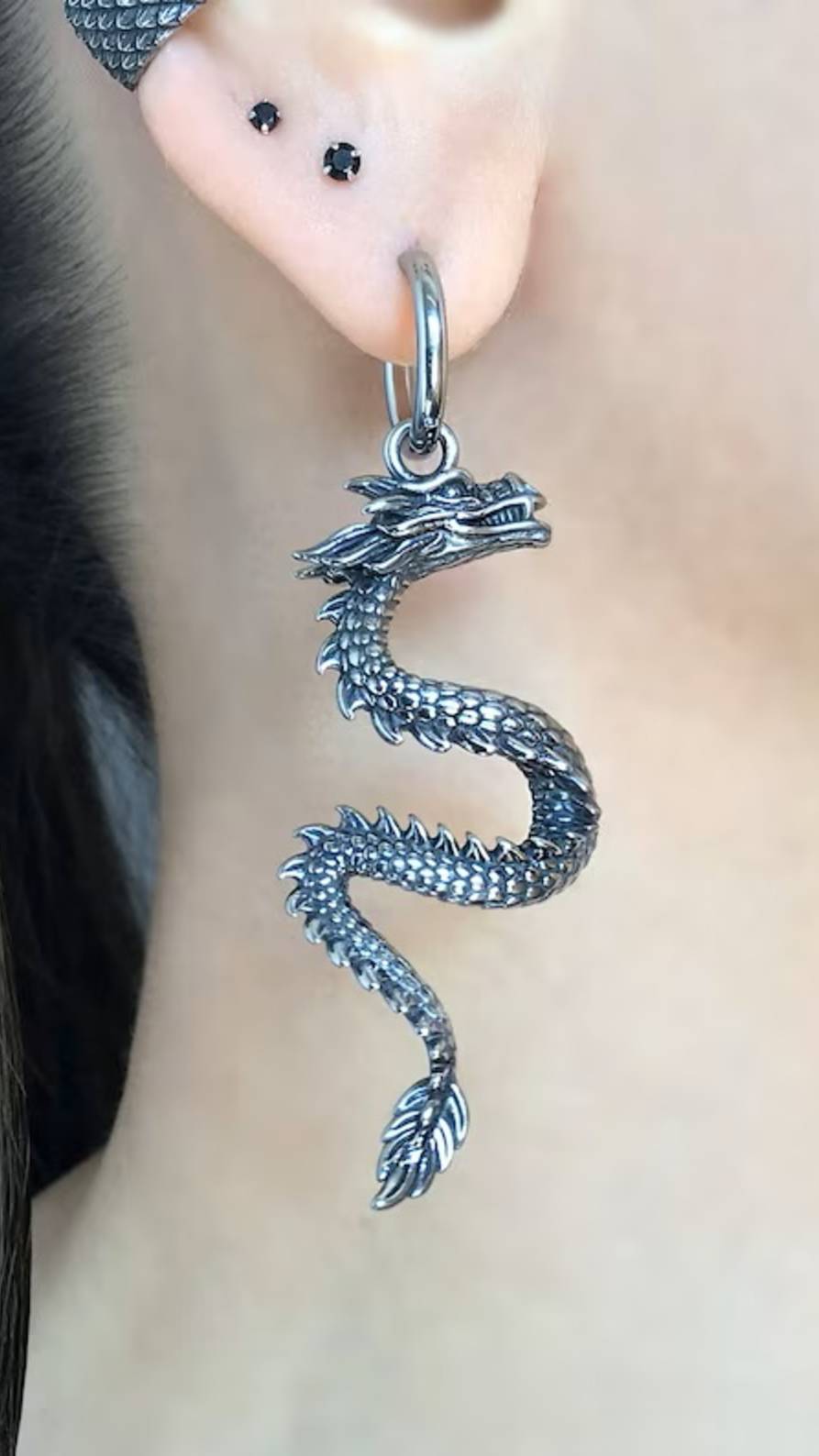 Длинные серьги с подвесками "Вьетнамский дракон" от StarfallShop