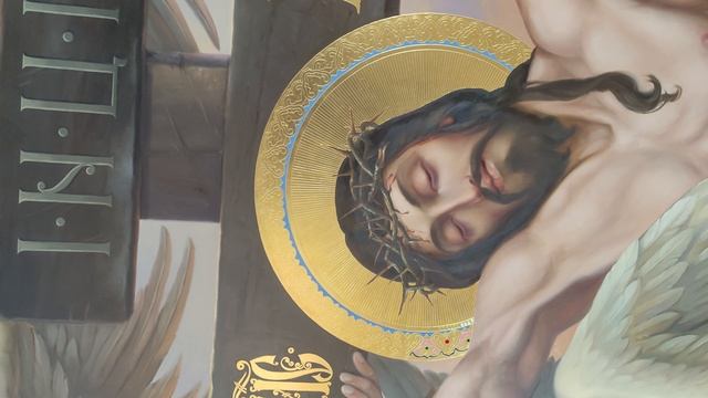 Роспись на потолке храма Голгофа.Ризоположенческий мужской монастырь.Томашовка.05.06.2025