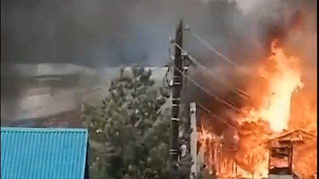 Горят теплицы в Усть-Куде