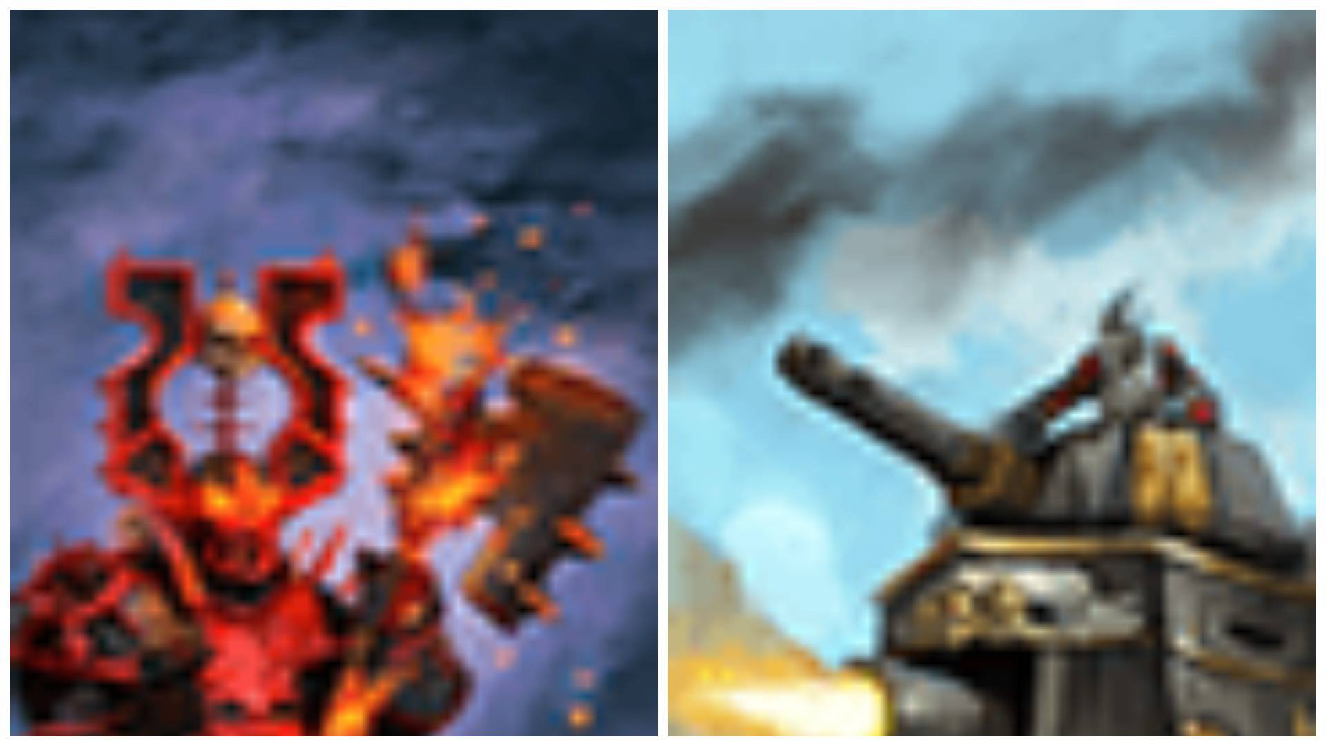 Сравнение юнитов тотал вар вархаммер 3 : Гвардия мясника  VS  двух паровых танков + разбор сражения