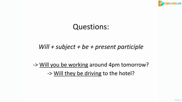 20 - Future Continuous