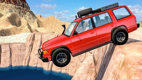 Ну и зачем я поехал в горы? Разбил дорогую машину улетел в кювет на крутом джипе Игровой мультик 3D