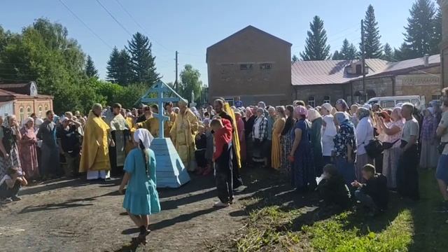 Панихида участников Коробейниковского Крестного Хода на Расстрельном месте в Усть Пристани. 07.2025