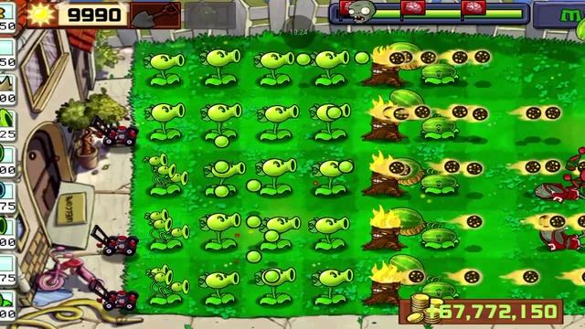 я прохожу ва второй тереторий растения против зомби 2 ЧАСТЬ