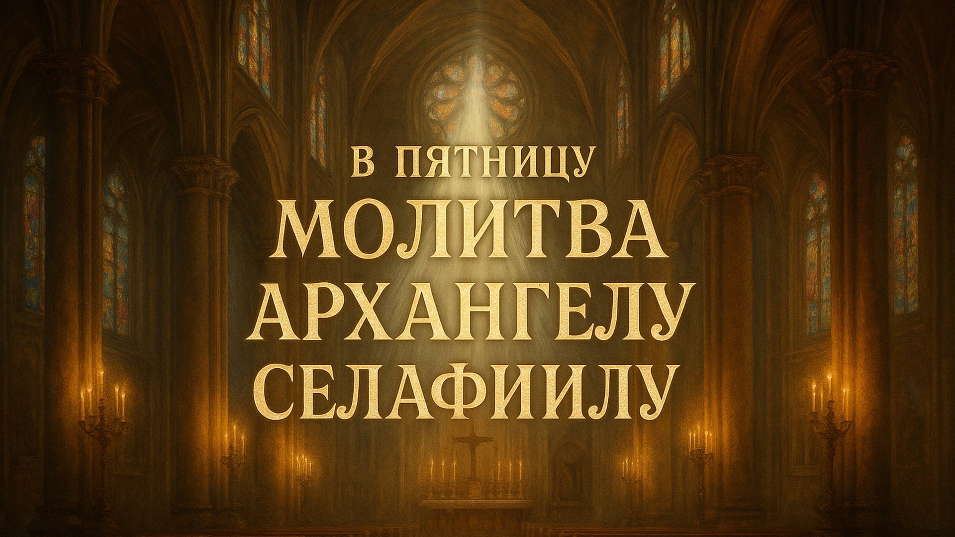 В пятницу Молитва Архангелу Селафиилу