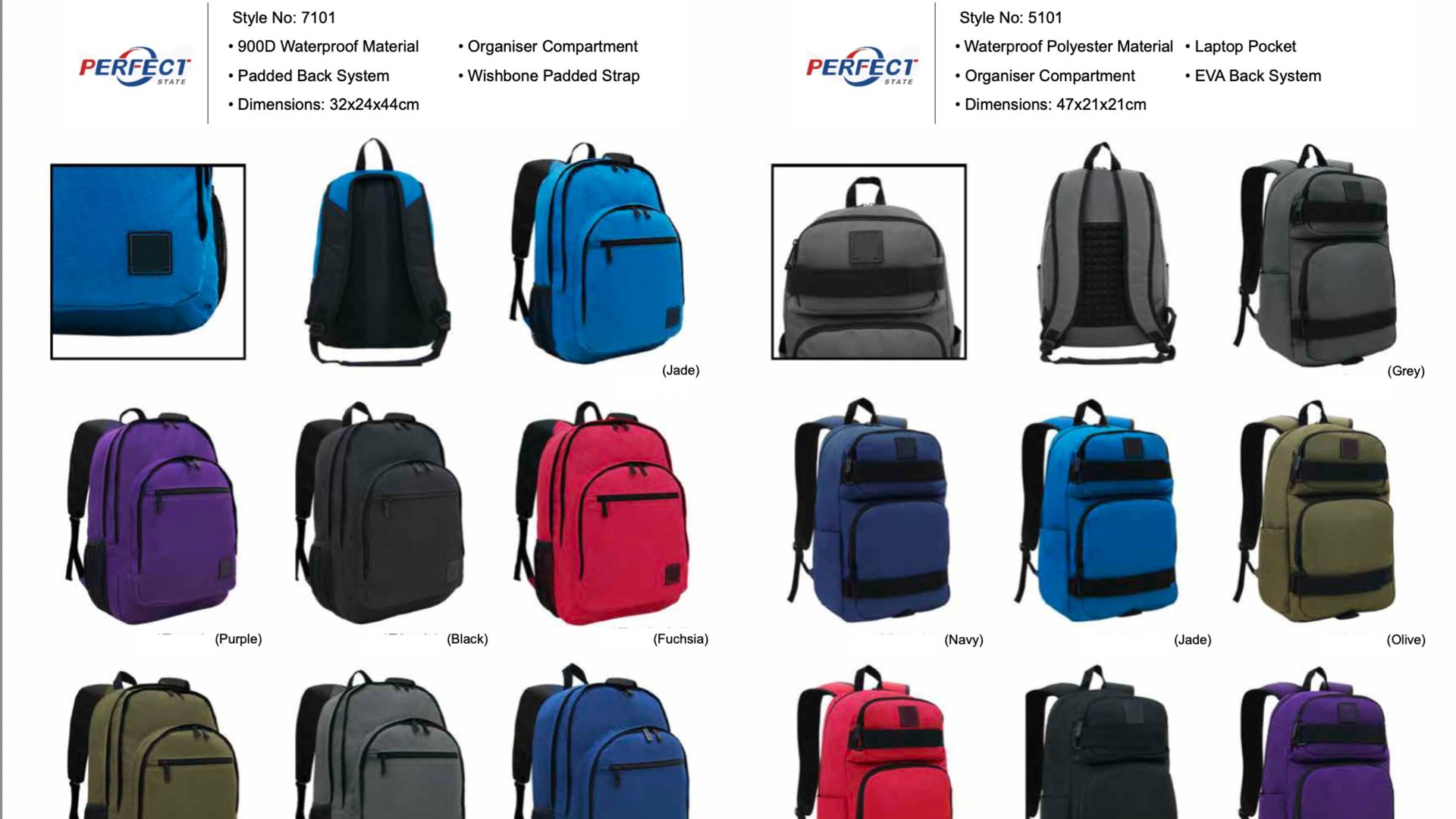 Рюкзаки, чемоданы на колесиках, косметички, пеналы. Видеокаталог компании "Perfect Outdoor products