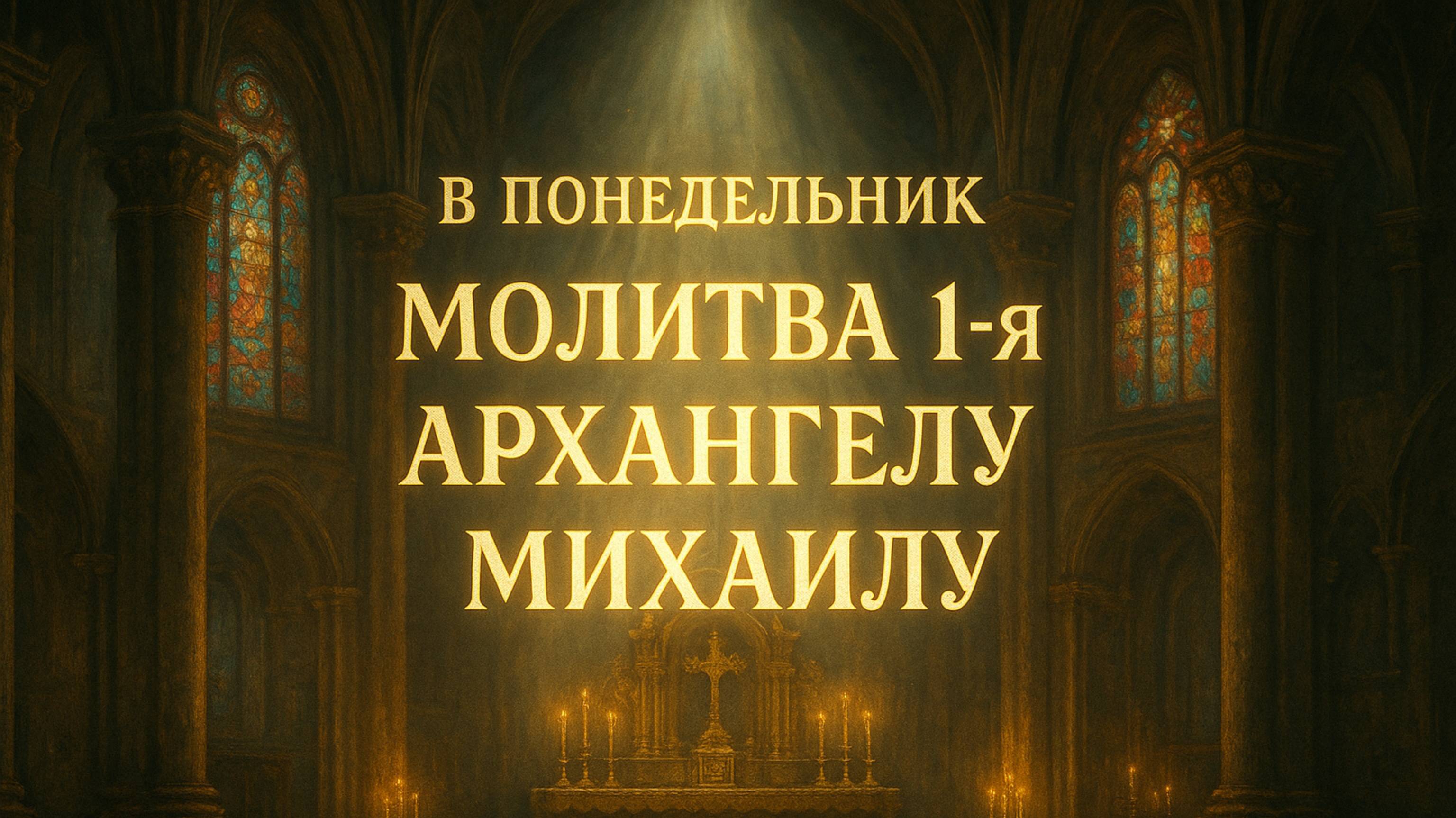 В понедельник Молитва 1-я Архангелу Михаилу