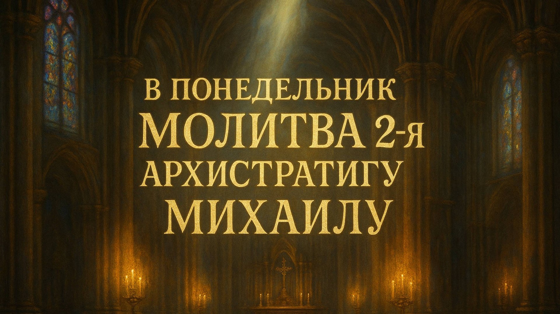 В понедельник Молитва 2-я Архистратигу Михаилу