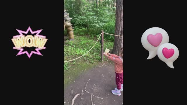 Labubu и Нина гуляют по Динопарку