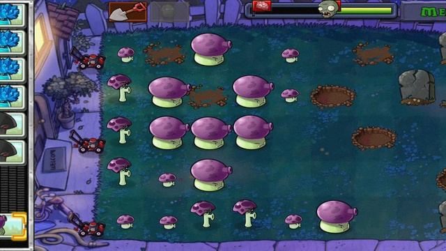 Plant vs zombie night уровень 10 (растения против зомби ночь)