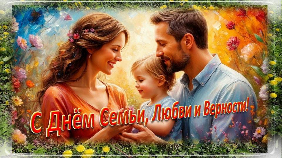 День Семьи, Любви и Верности видеооткрытка 1