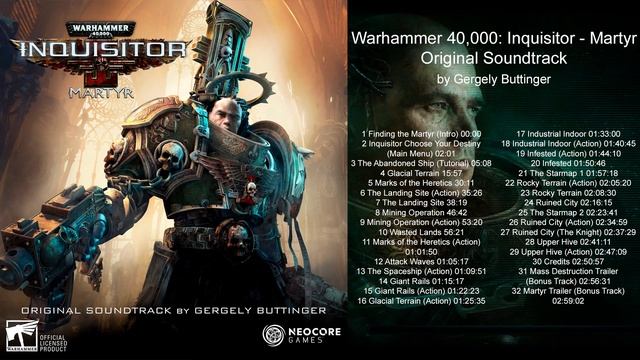 Warhammer 40,000: Inquisitor - Martyr Original Soundtrack