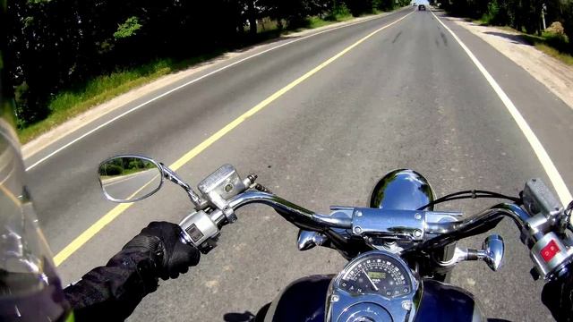 Honda VTX 1800. Трасса.