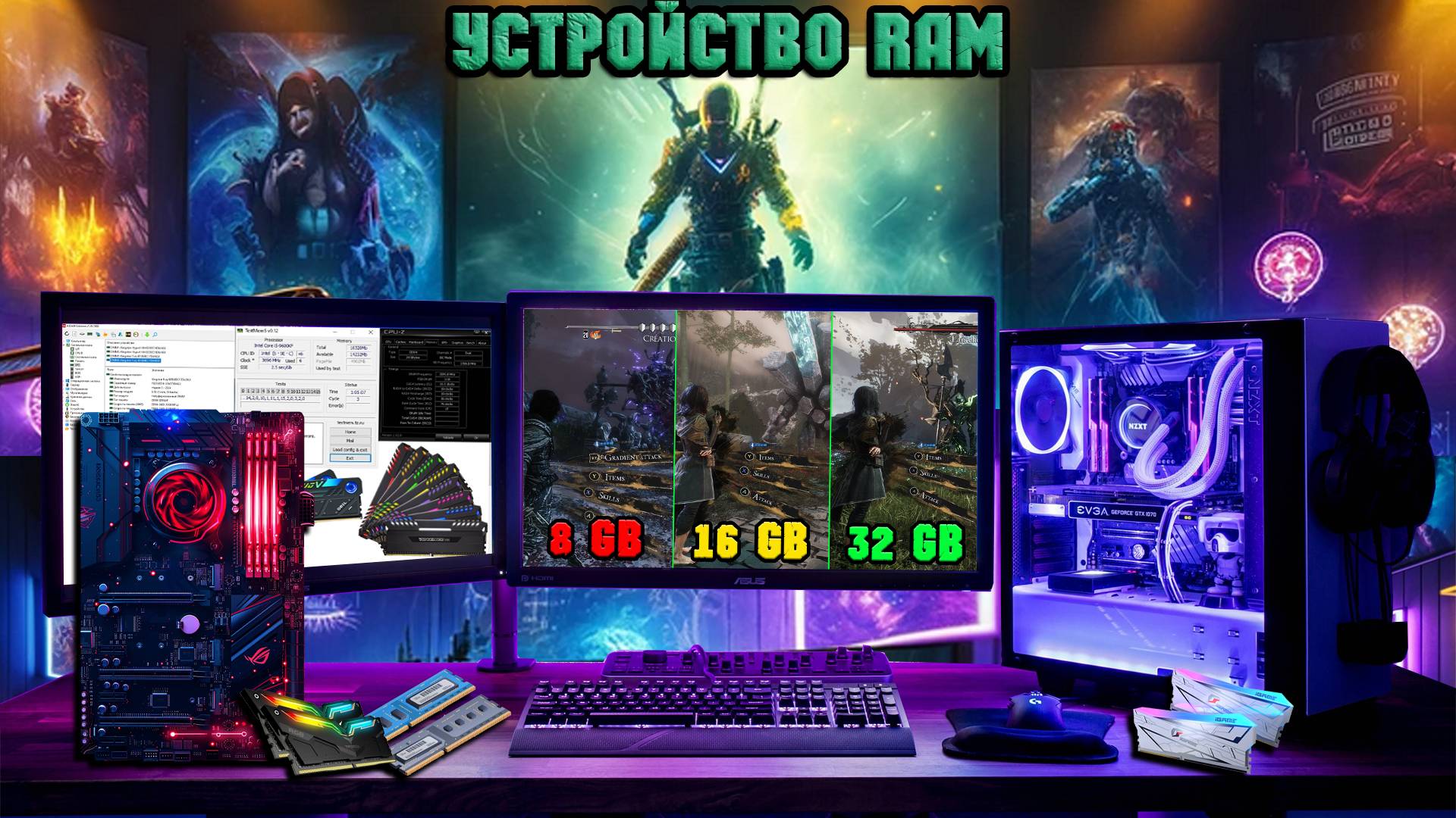 Устройство оперативной памяти (Частота, тайминги, ранги, каналы, чипы).