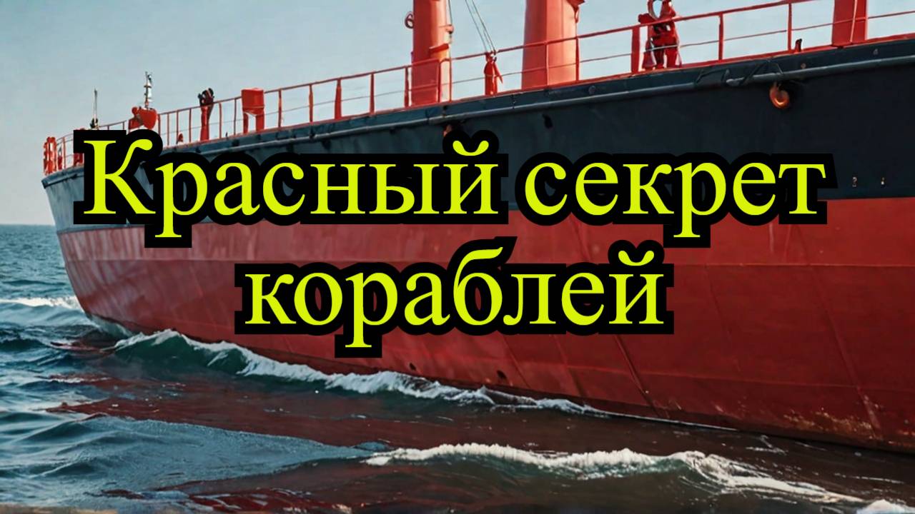 Почему корабли красят в красный снизу?