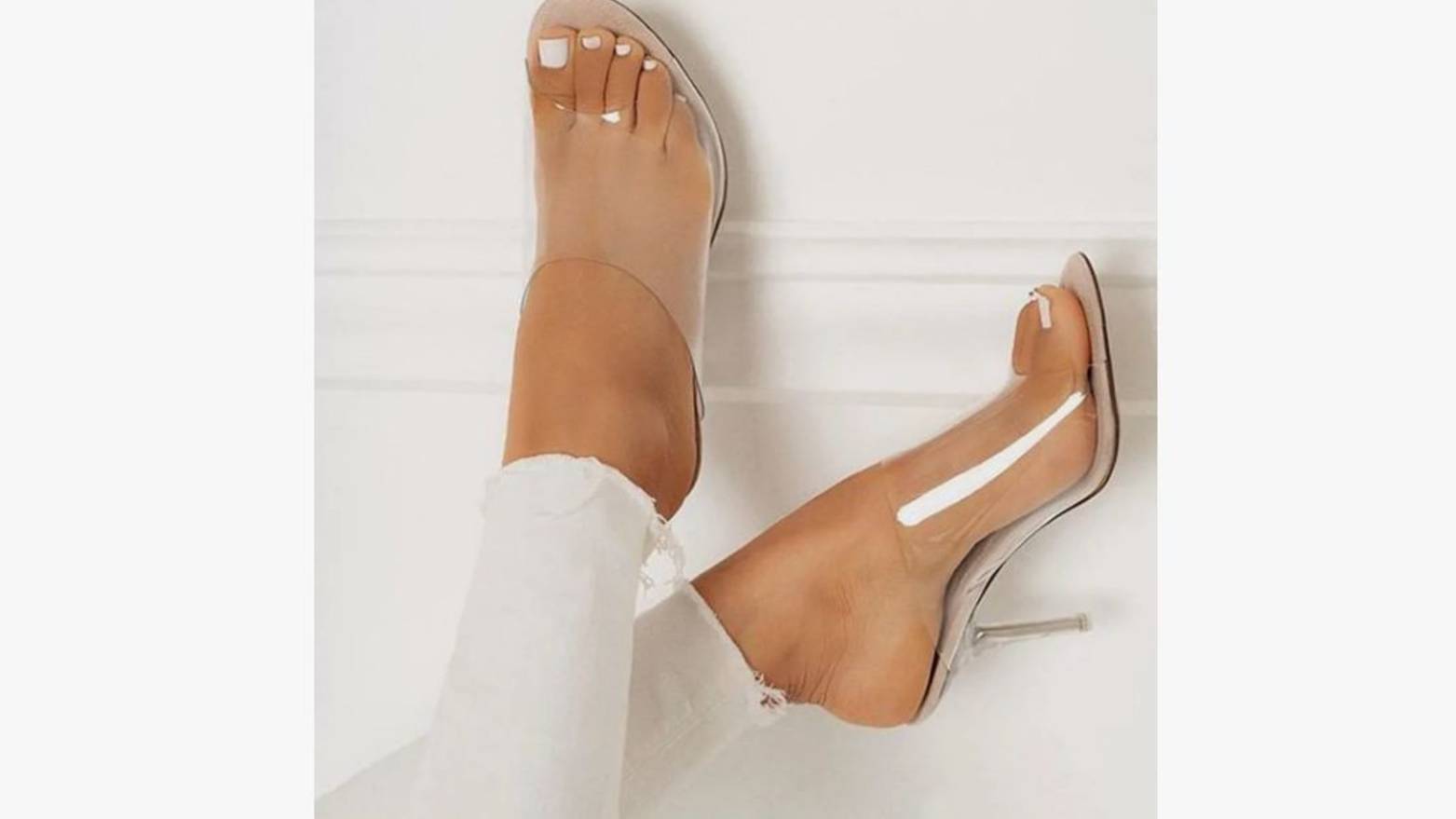 Ремонт прозрачных босоножек-подметки,набойки.