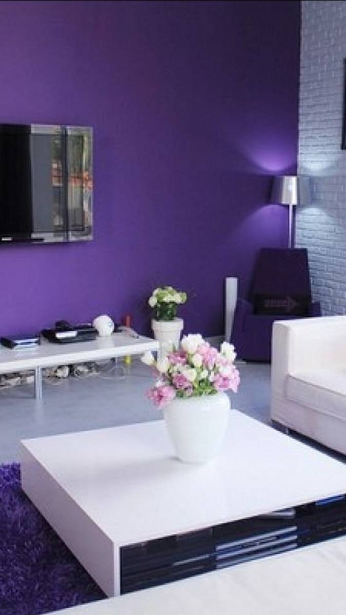 Фиолетовый цвет в интерьере | Цвет в интерьере