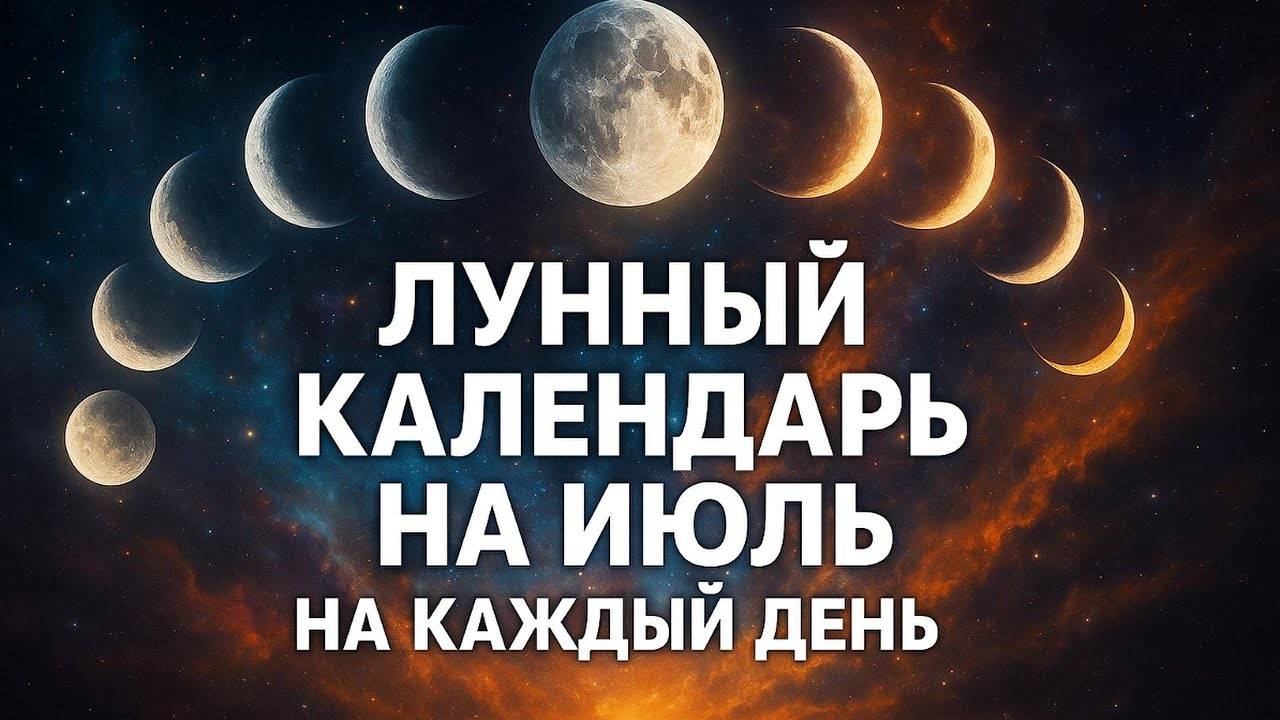 Лунный календарь на ИЮЛЬ 2025: Сильные дни и ОПАСНЫЕ даты! Не пропустите – это изменит вашу жизнь!