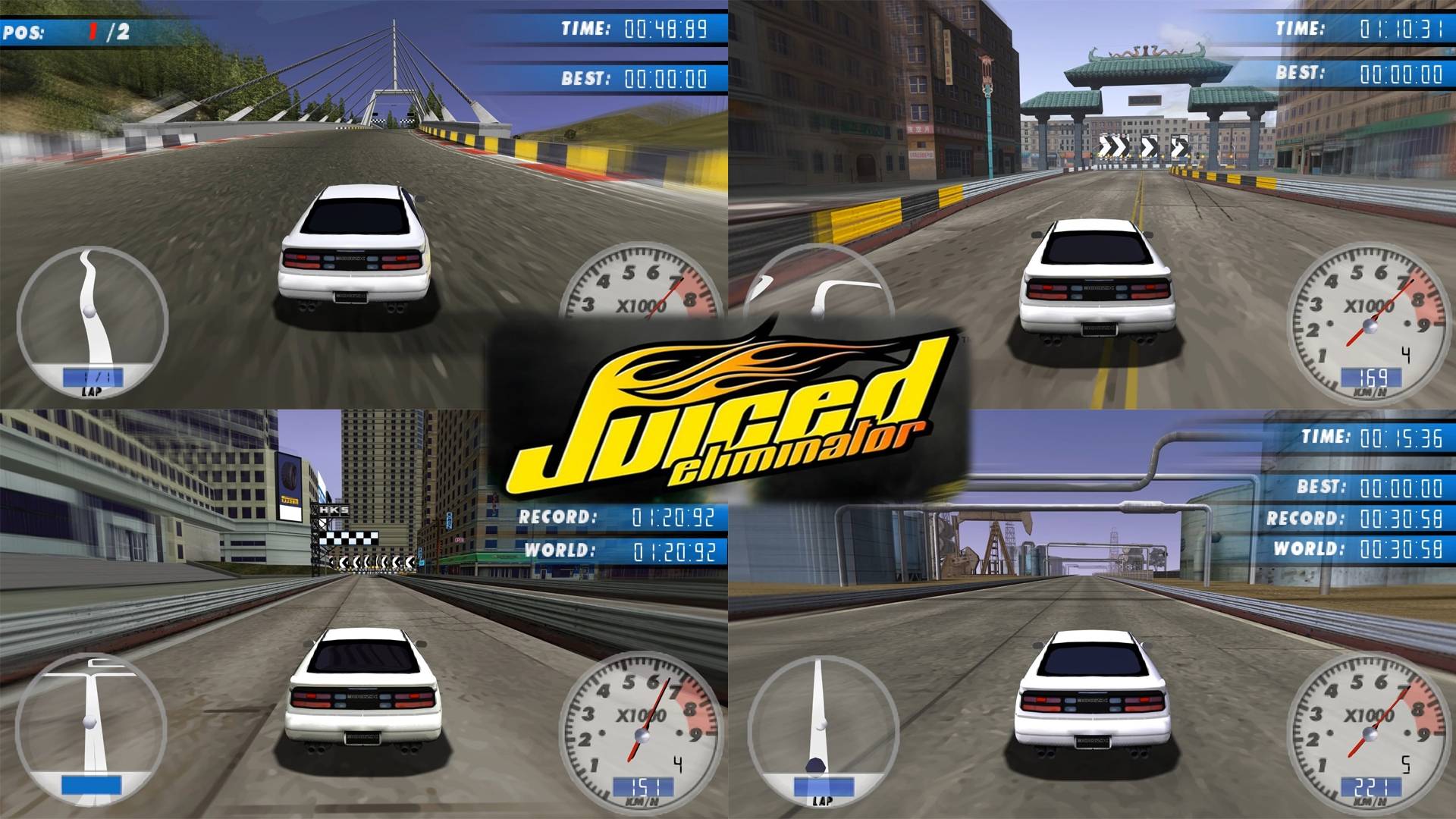 Juiced: Eliminator (PSP) - Все Гоночные Трассы