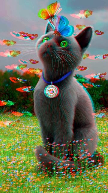 Анаглиф. Котик