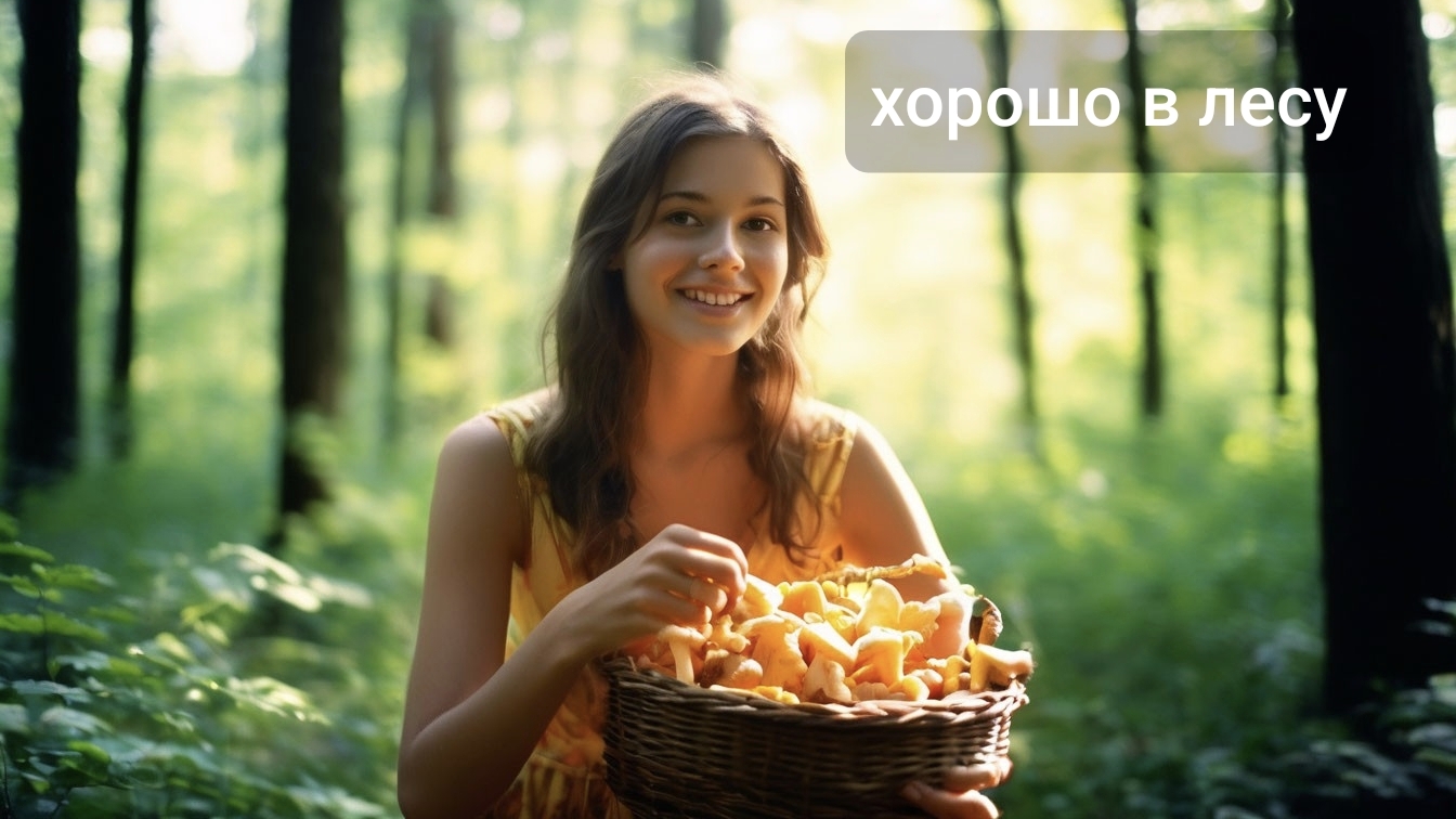 Сбор лисичек в лесу. Обзор грибов