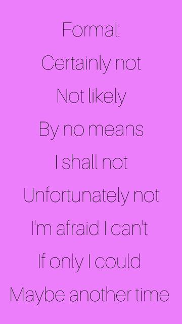 Как бы ты сказал Нет? How would you say No?