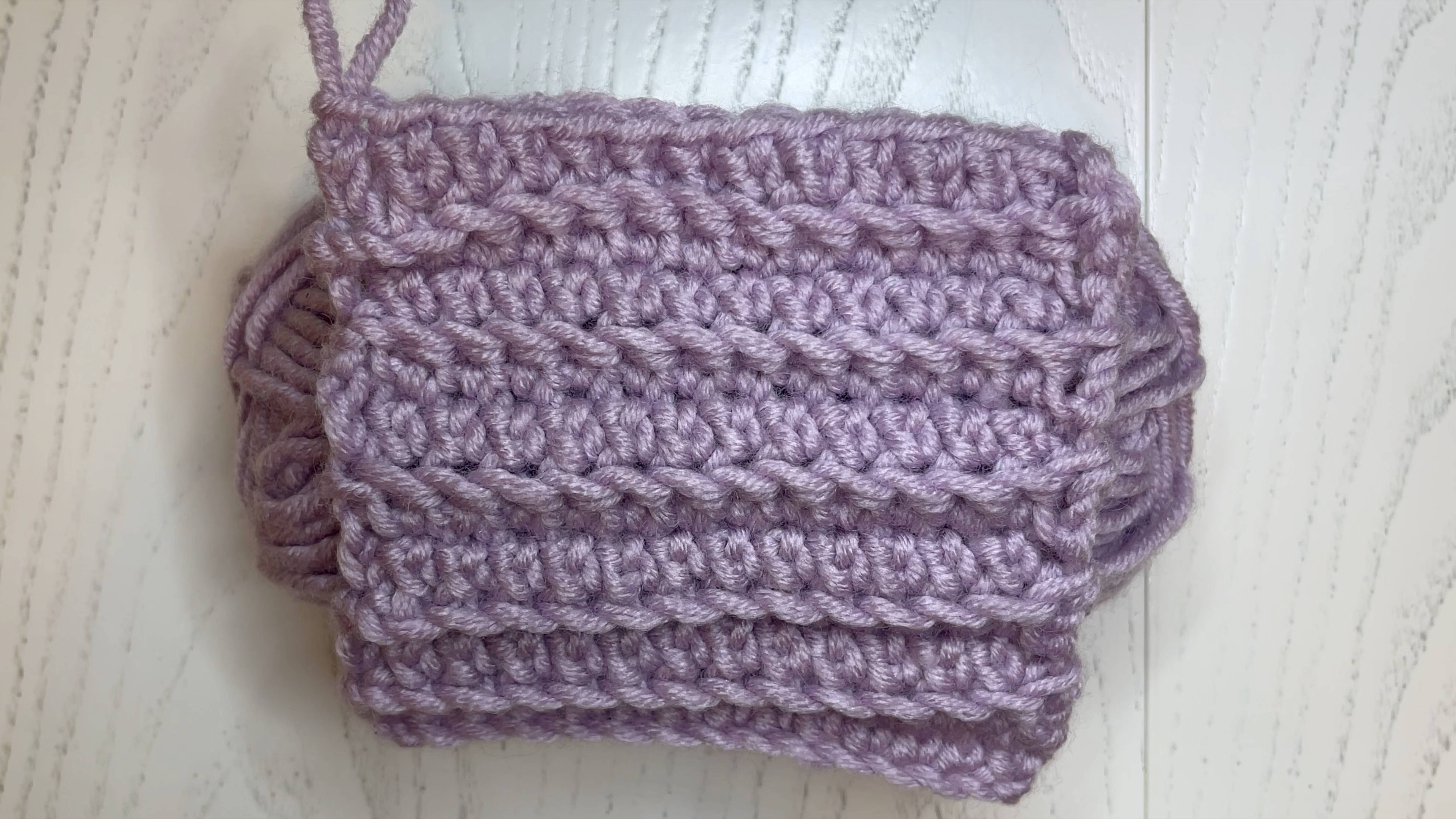 Узор №7 — Двусторонний Плотный Узор Крючком | Подходит для Шарфов, Снудов и Тёплых Жакетов