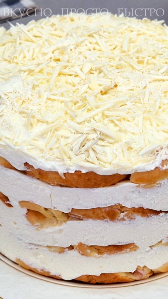 Новый Рецепт Торта Дамские Пальчики | vkusnoprostobystro | #shorts #торты #рецепты #дамскиепальчики