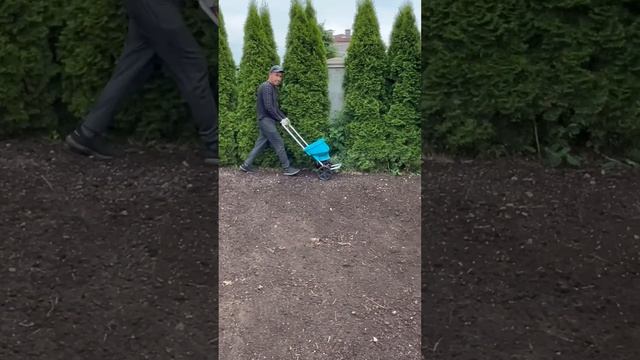 Устройство посевного газона.