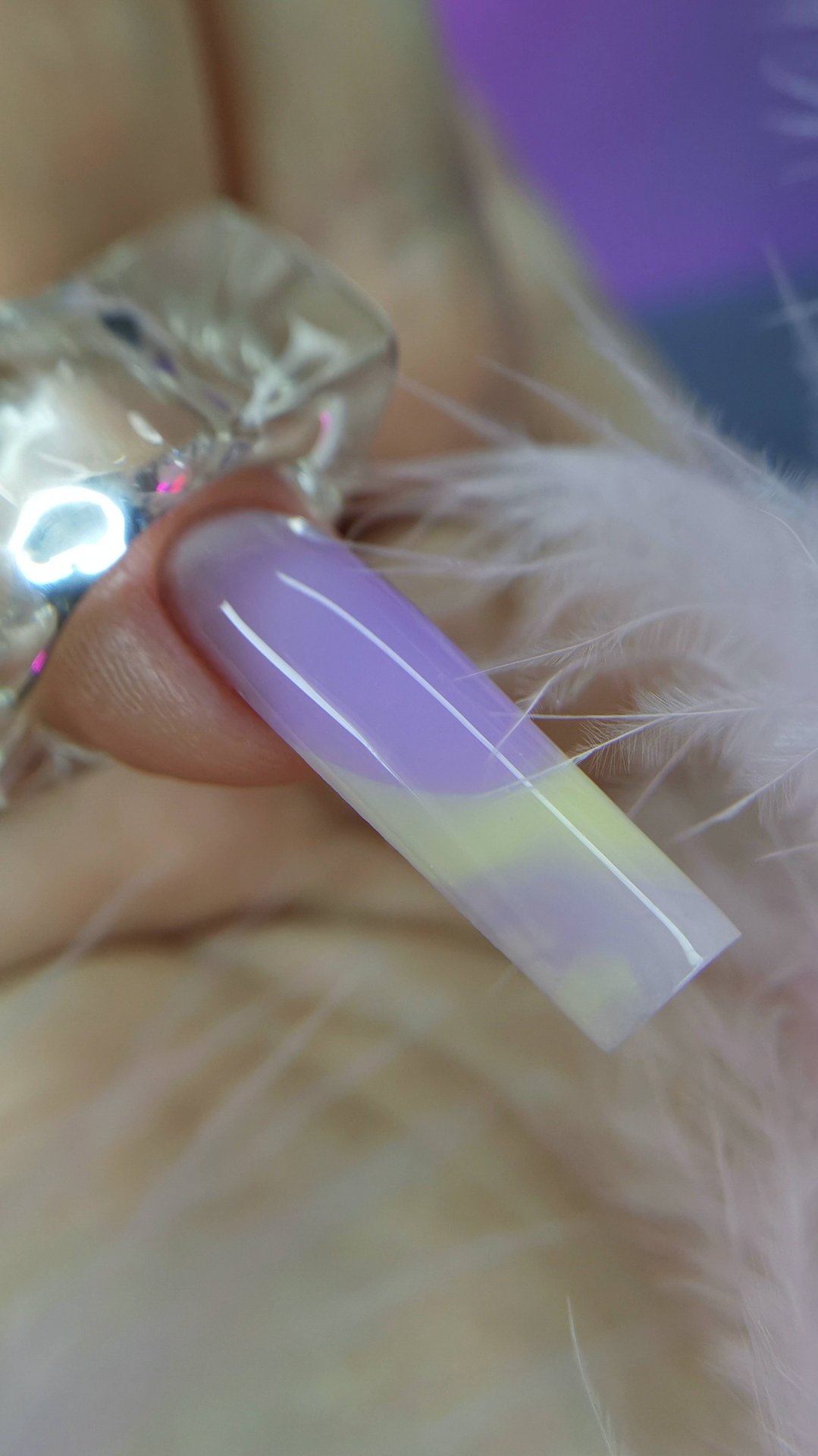 Обещала вам сделать мк на сам ноготь. Ловите! 💜💛