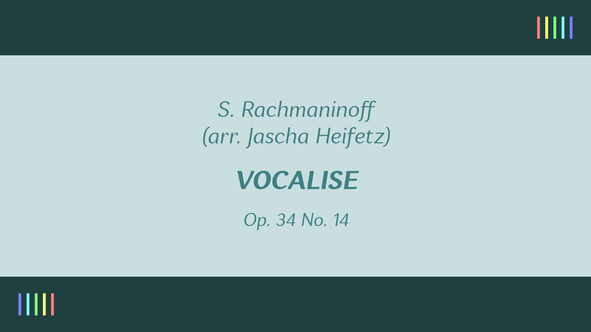 Vladimir Spivakov — Vocalise (Rachmaninoff)