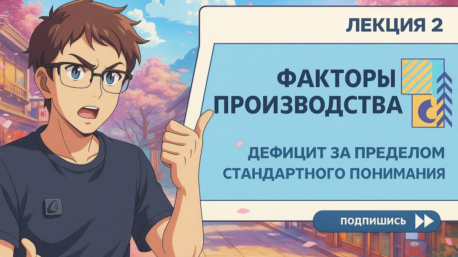 Экономика. Лекция 2: Факторы производства и проблема дефицита