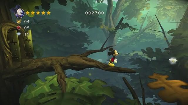 Микки Маус в Волшебном лесу | Микки уменьшился | Прохождение игры Castle of Illusion