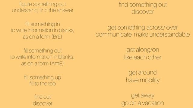 Фразовые Глаголы 8 Phrasal Verbs 8