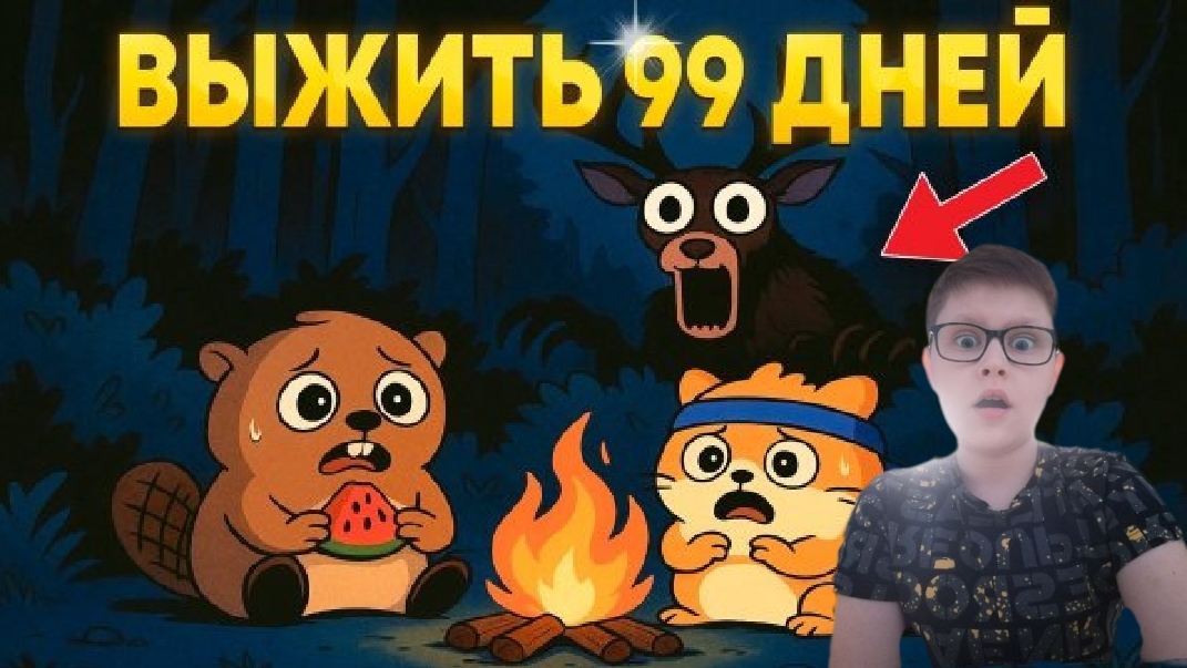 Играю в игру 99 ночей в лесу с Жориком и Савелиям