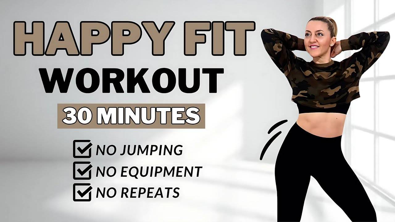 🔥30 МИНУТНОЕ СЖИГАНИЕ ЖИРА ДЛЯ ВСЕГО ТЕЛА🔥Всё стоя БЕЗ ПРЫЖКОВ 🔥Без повторов 🔥Без оборудования🔥