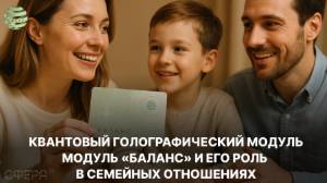 Квантовый голографический модуль модуль «БАЛАНС» и его роль в семейных отношениях. ЦИОТ "Сфера"