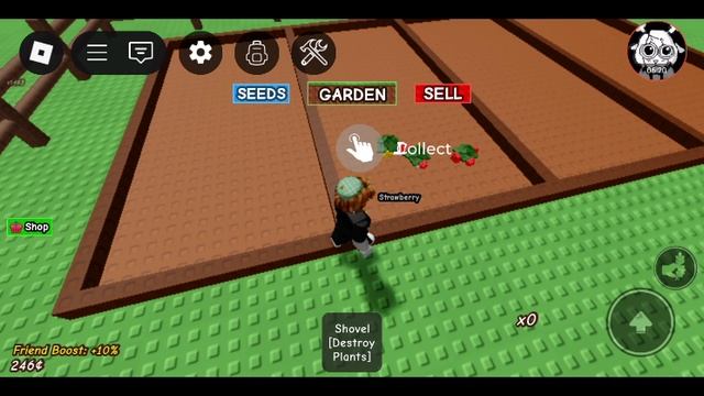 Челлендж на твинках "кто быстрее будет развиваться" с другом в grow a garden (1 часть)