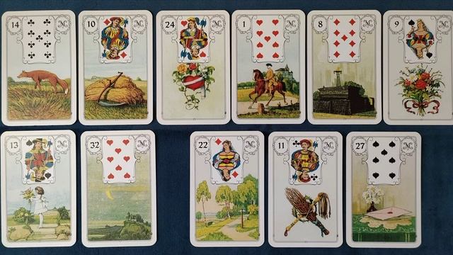 Карты Ленорман. Пример из практики. Расклад на любовные отношения.💖